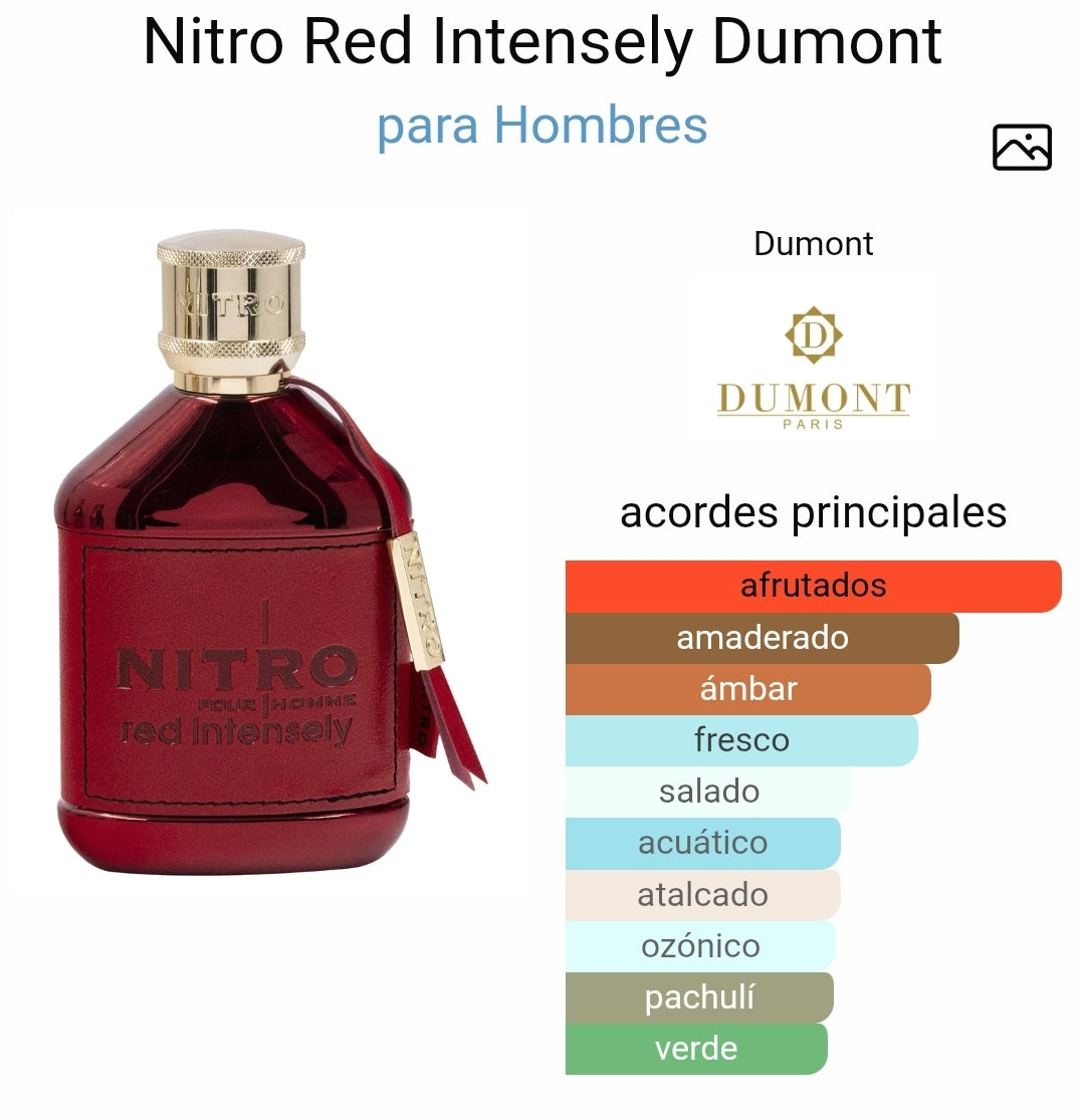 Nitro Red Intensely de Dumont EDP 3.4oz – Quimica de Perfumes