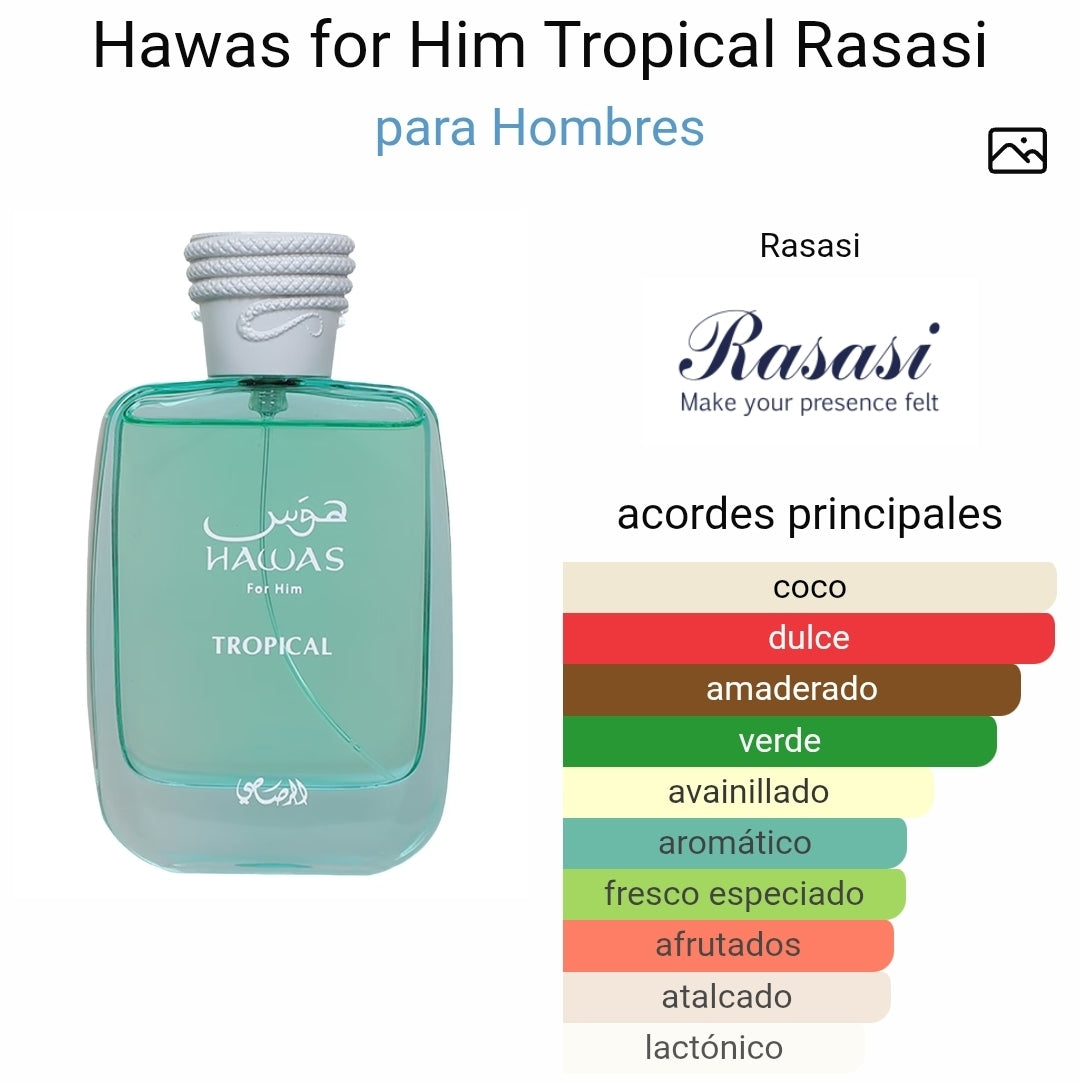 Hawas Tropical Rasasi – Quimica de Perfumes
